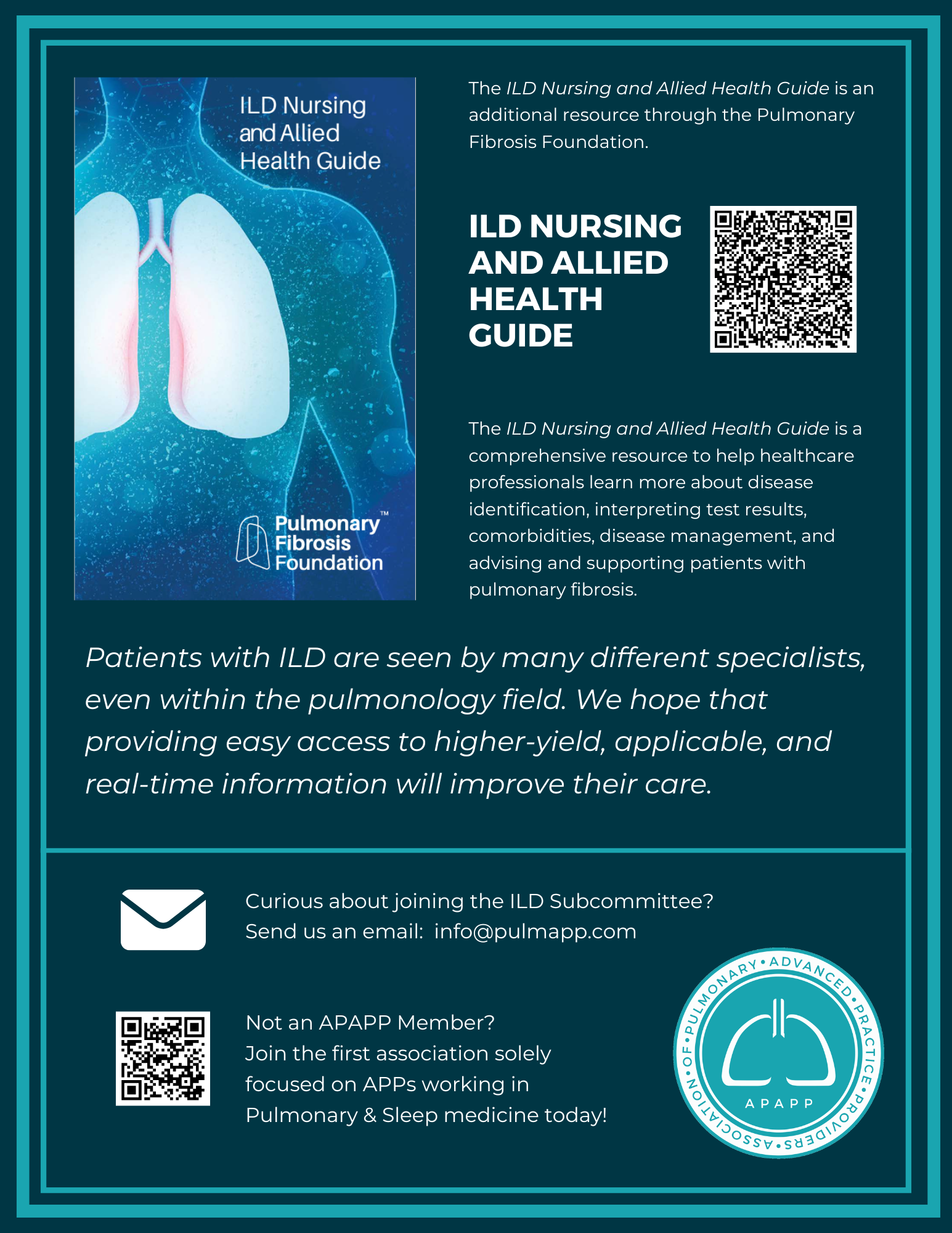 ILD Resources | Association of Pulmonary Advanced Practice Providers (APAPP)